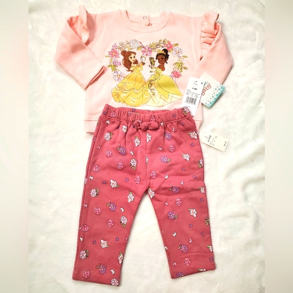 Disney | Matching Sets | 3 For 3 Disney Baby Pink Princess Top ...